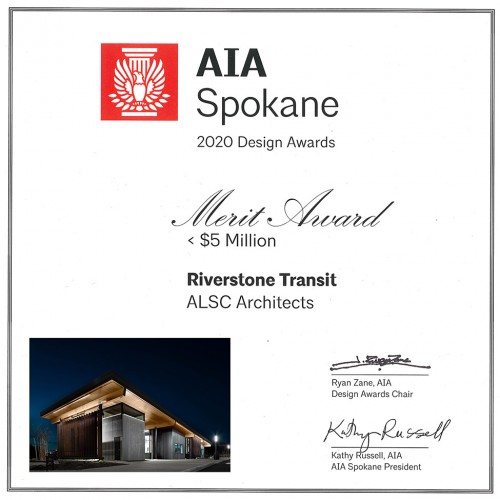 Riverstone Transit Receives Merit Award » ALSC Architects